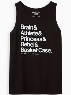 torrid | Tops | Torrid Black Graphic Tank With White Text | Poshmark